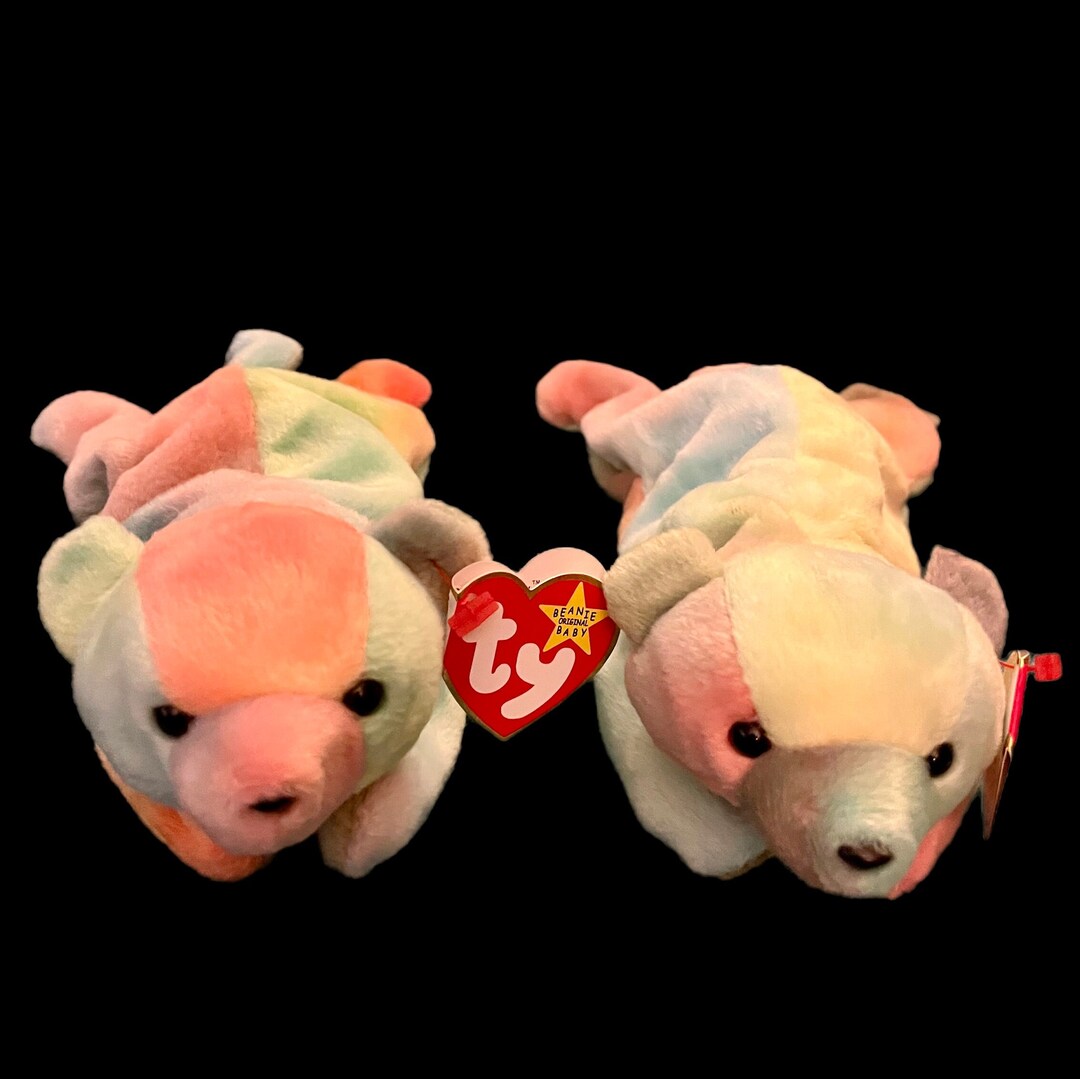 TY SAMMY Tie-dye Bears, Original Beanie Babies Collection - Etsy