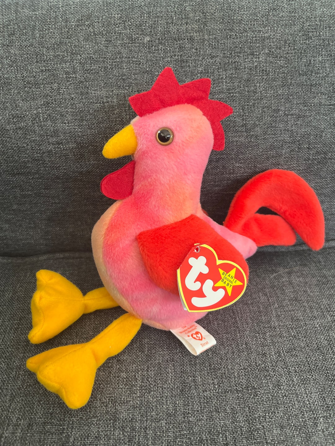 TY STRUT ROOSTER Style 4171, Original Beanie Babies Collection, Stuffed ...