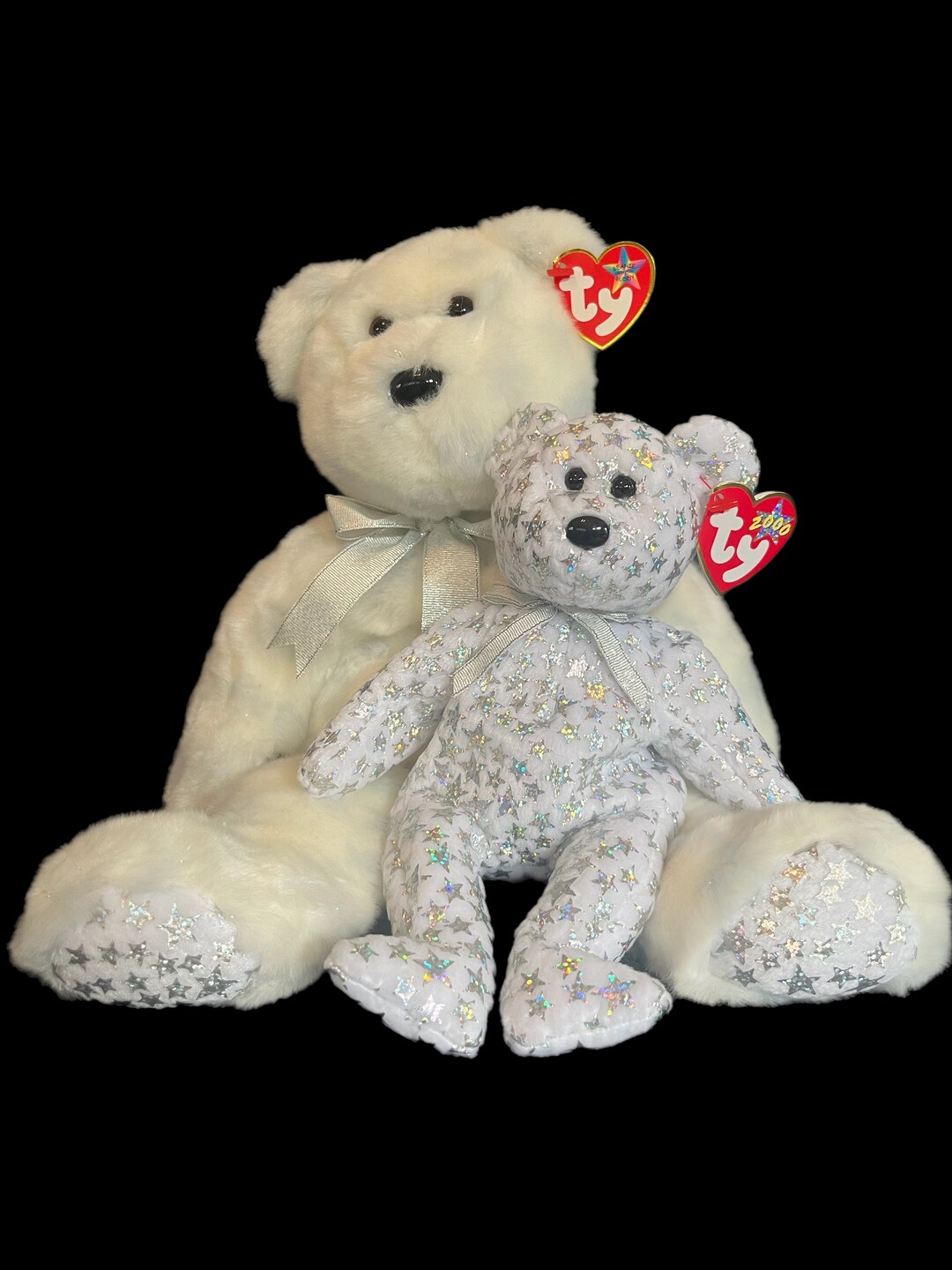 TY BEGINNING DUO Beanie & Buddy Bear, Original Beanie Buddies ...