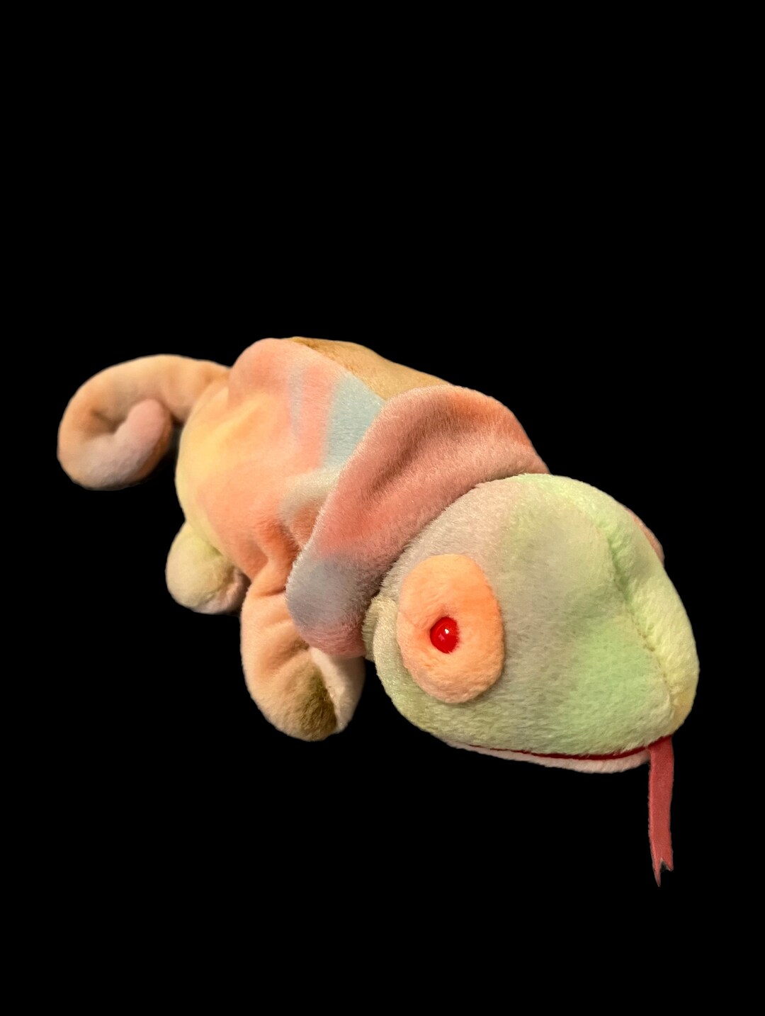 TY Rainbow Iguana , Original Beanie Babies Collection, Stuffed Plush ...