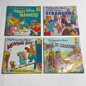 1980s Four Berenstain Bear's First Time Books - Forget Their Manners ...