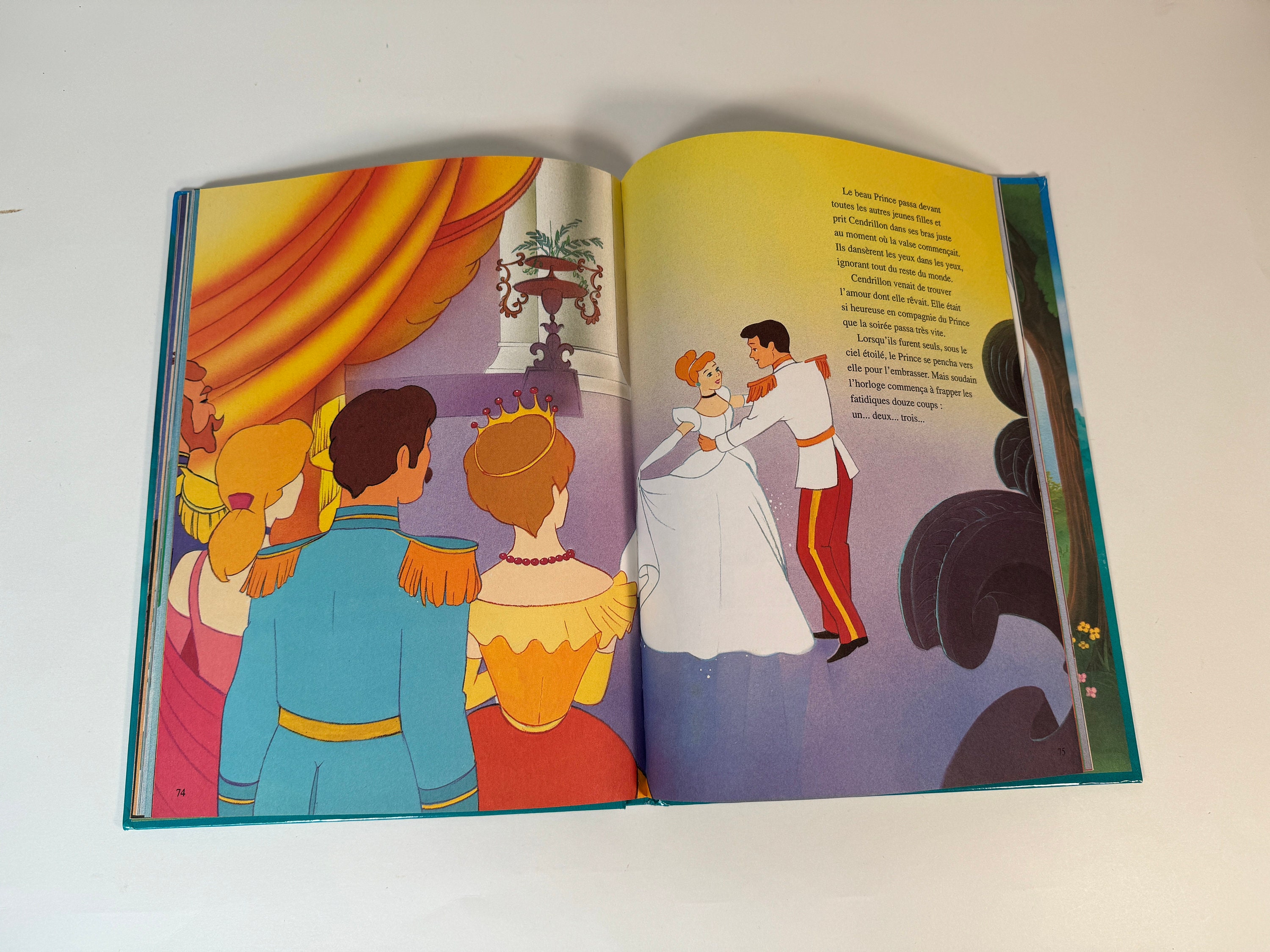1992 cendrillon French Disney Classic Series Hardcover Book Phidal ...