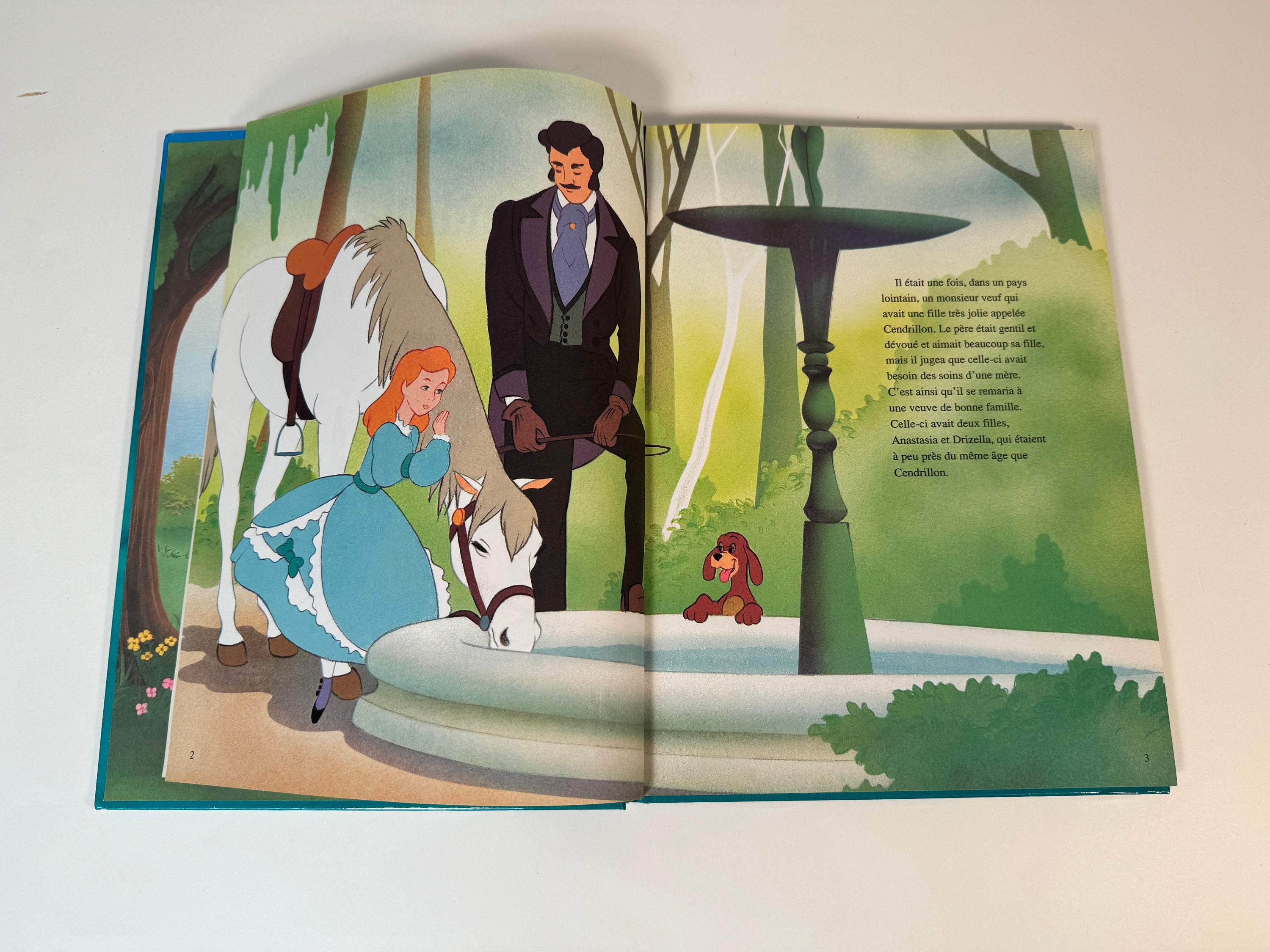 1992 cendrillon French Disney Classic Series Hardcover Book Phidal ...