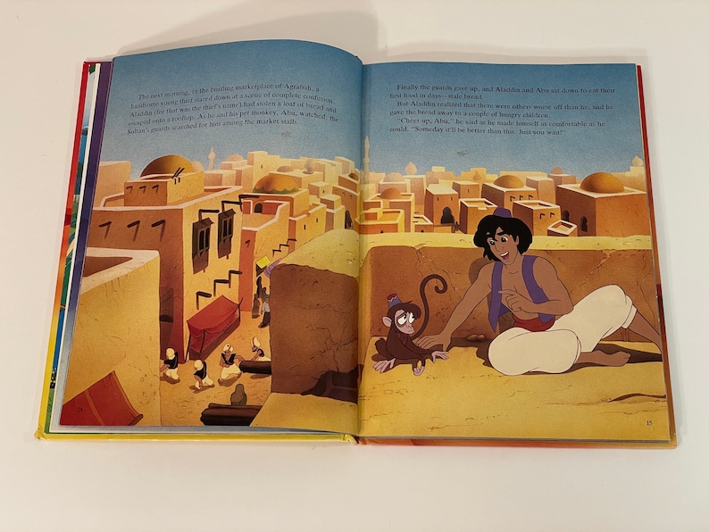 1992 "aladdin" Disney Classic Series Hardcover Book - Twin Books ...