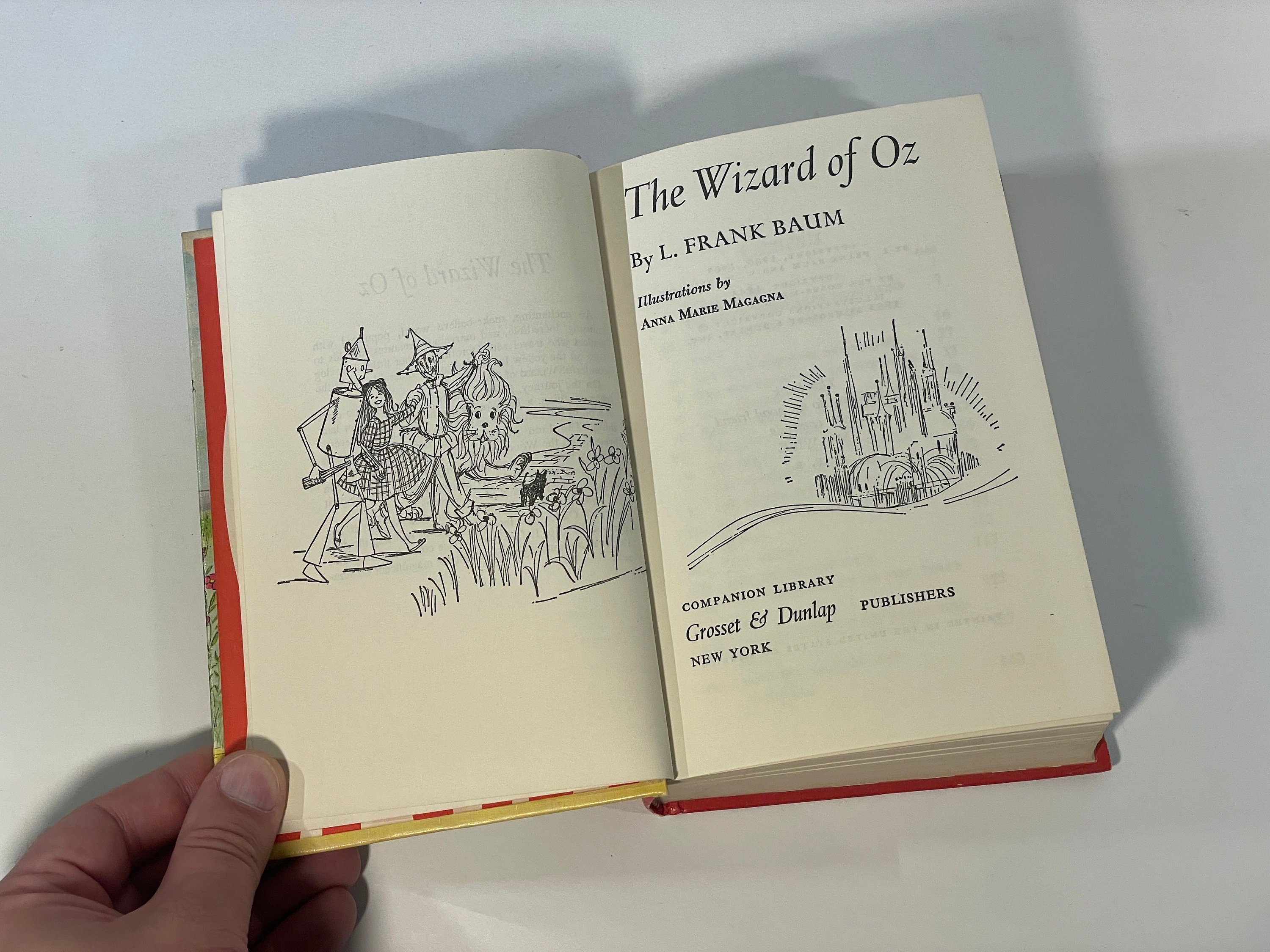 1963 Companion Library Double Book "the Wizard of Oz / the Jungle Book ...