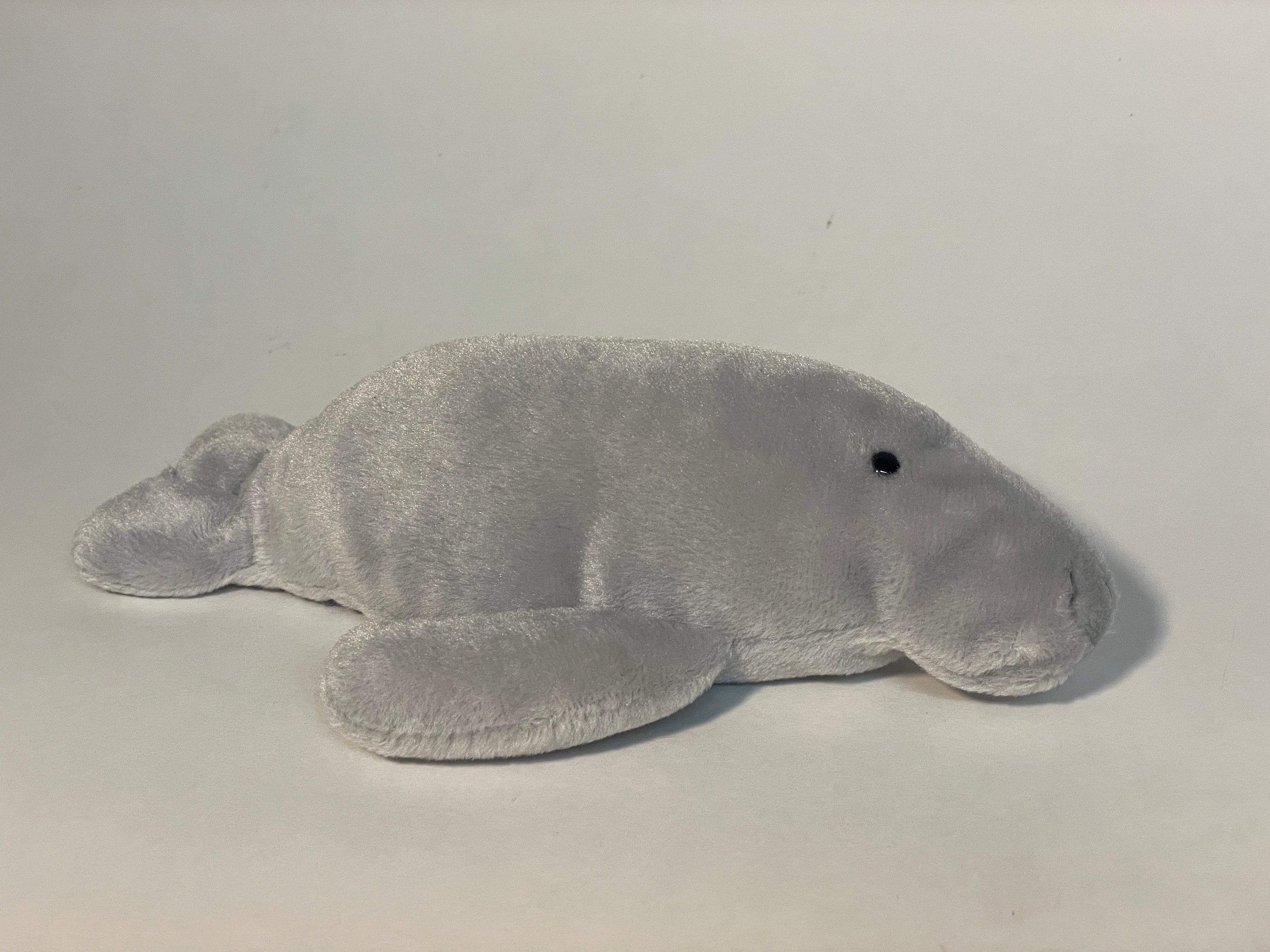 1996 Manny the Manatee Ty Beanie Baby 4081 3rd Generation Red Heart ...