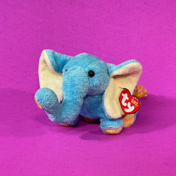 Ty Blue Elephant Plush - Etsy