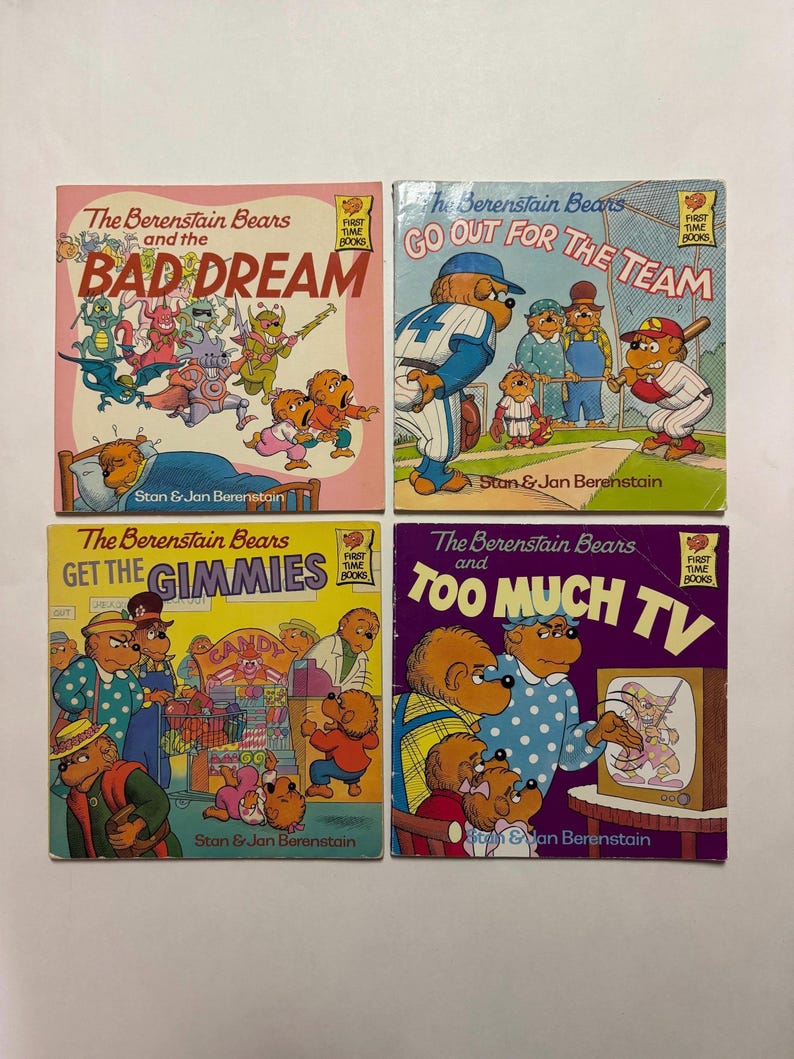 1980s Four Berenstain Bear's First Time Books - Bad Dream, Get the ...
