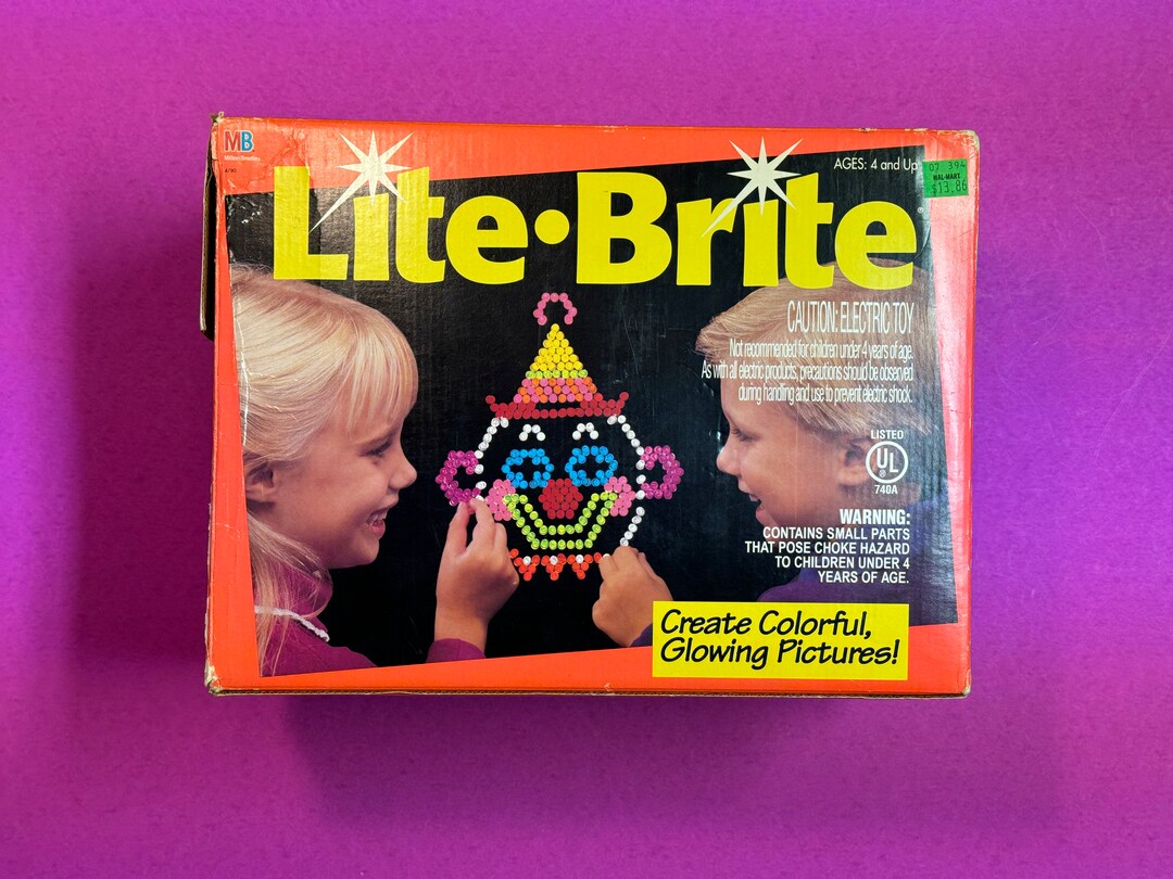1993 Lite Brite Toy Milton Bradley MB 4780 Retro Classic Electric Light ...
