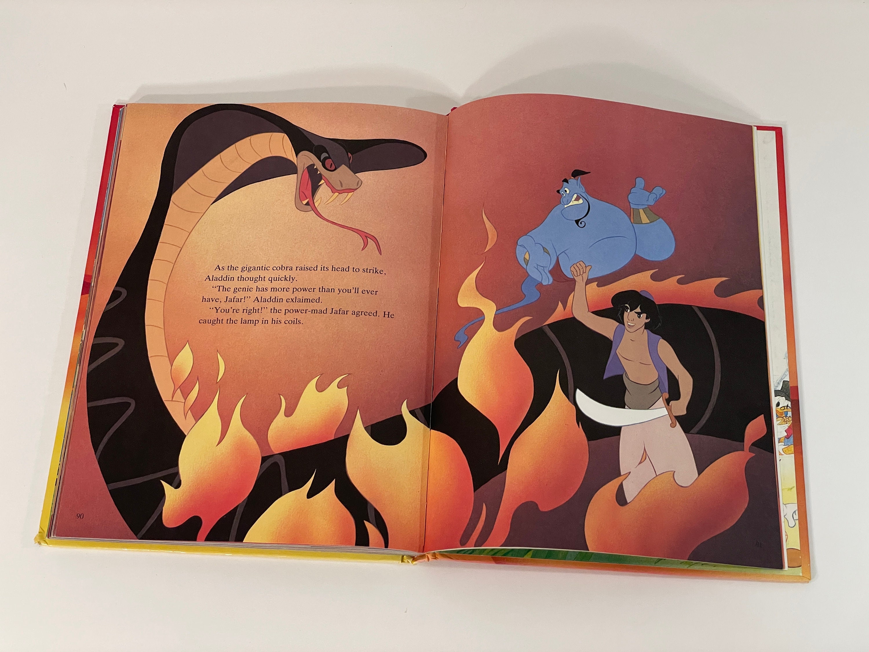 1992 aladdin Disney Classic Series Hardcover Book Twin Books Collection ...