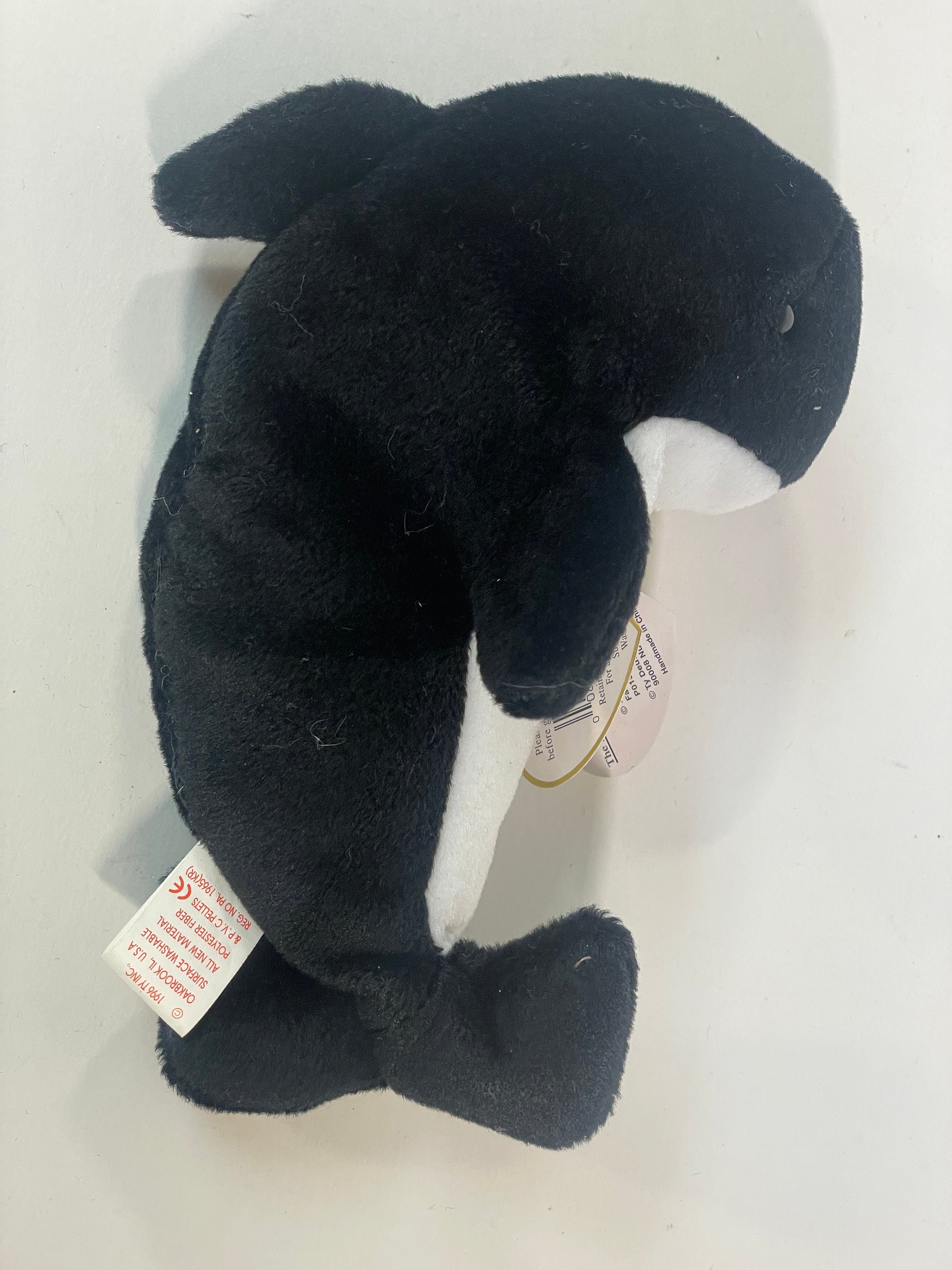 1997 "echo" Mistagged Waves the Orca Ty Beanie Baby 4180 - Error 4th ...