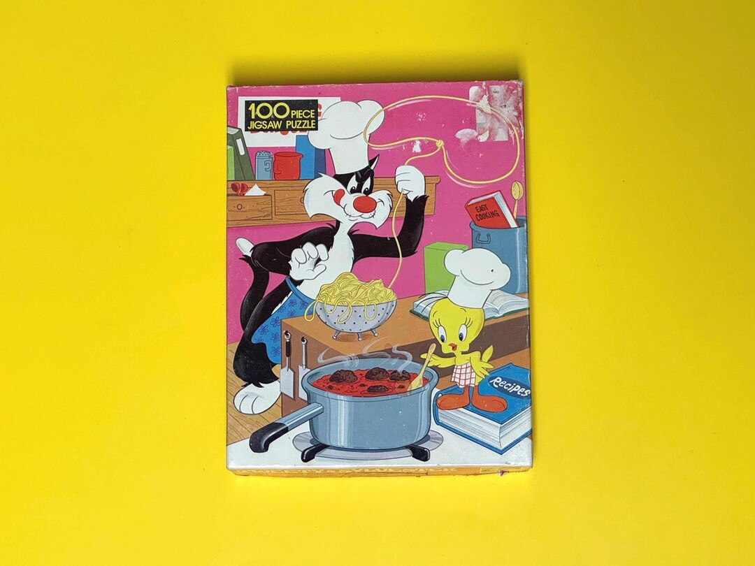 1979 Looney Tunes 100 Piece Puzzle - Whitman 4605-45 Tweety & Sylvester ...