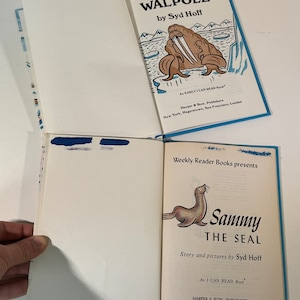 1970s Sammy the Seal & Walpole Hardcover Books by Syd Hoff - Harper Row ...