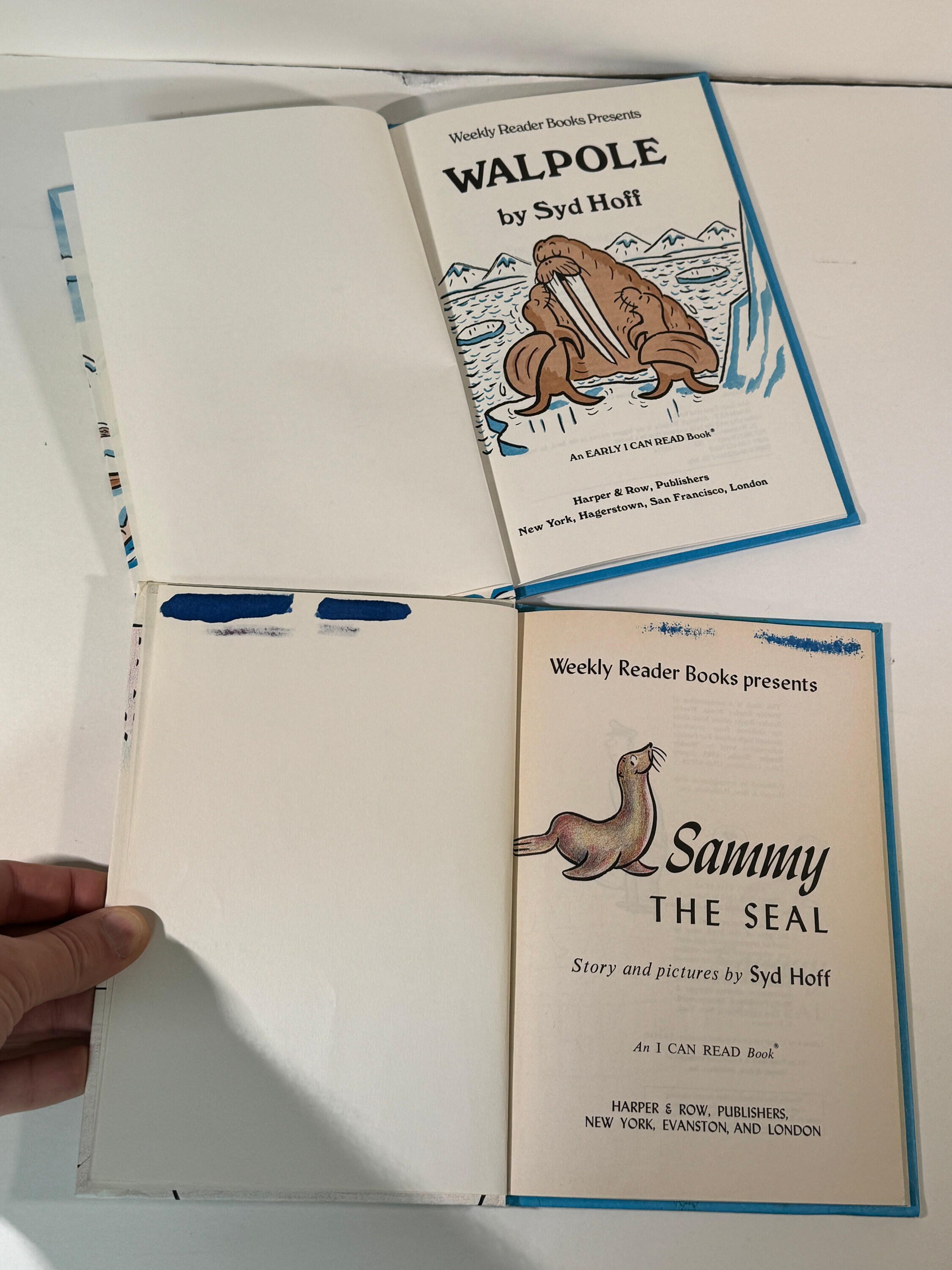 1970s Sammy the Seal & Walpole Hardcover Books by Syd Hoff - Harper Row ...