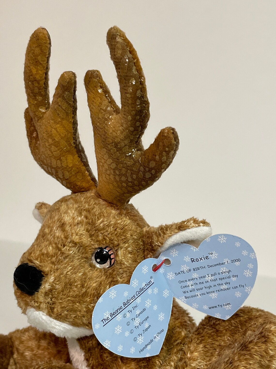 2000 Roxie the Reindeer Ty Beanie Baby 4334 Black Nose 6th | Etsy