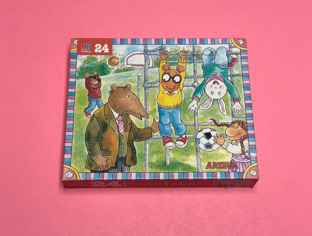 1996 Arthur 24 Piece Puzzle - MB Milton Bradley 4651-4 Sealed New Old ...