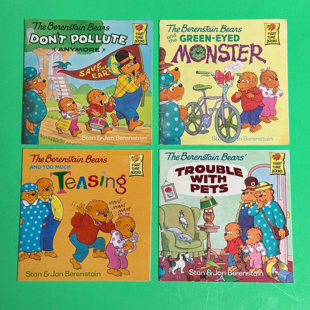 1990s - 2000s Four Berenstain Bear's First Time Books - Don't Pollute ...