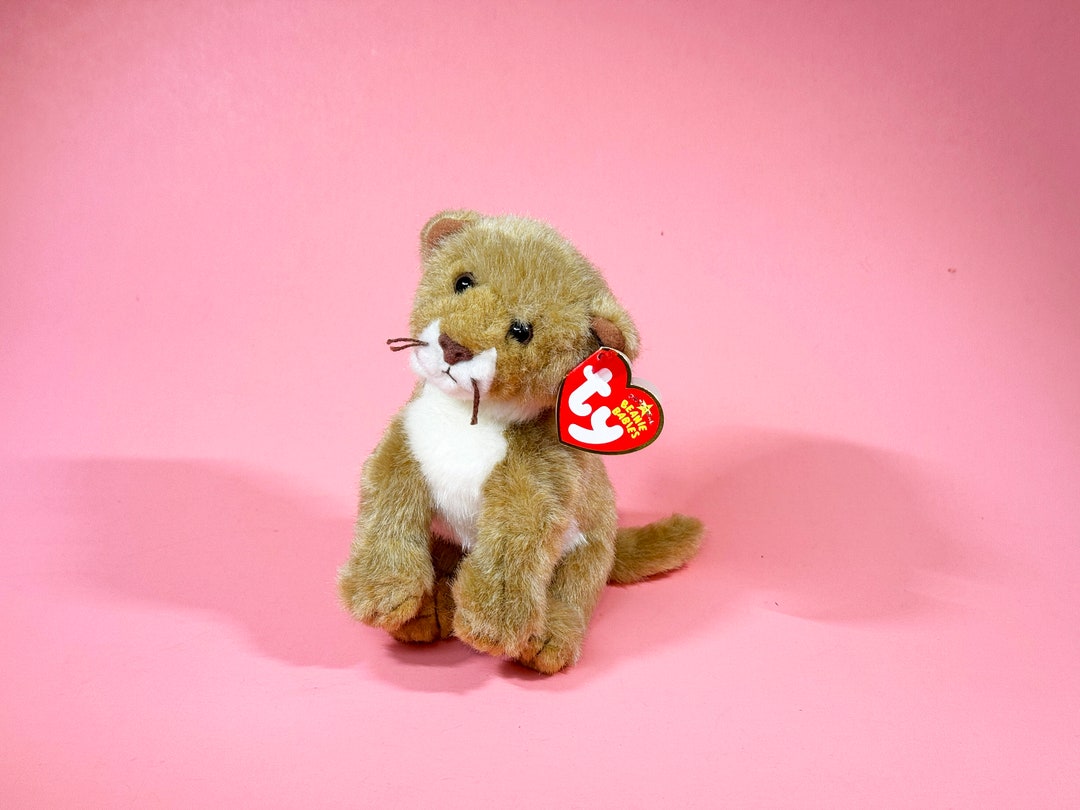 2006 Manes the Lion Cub Ty Beanie Baby 40352 - 14th Gen Red Heart Hang ...