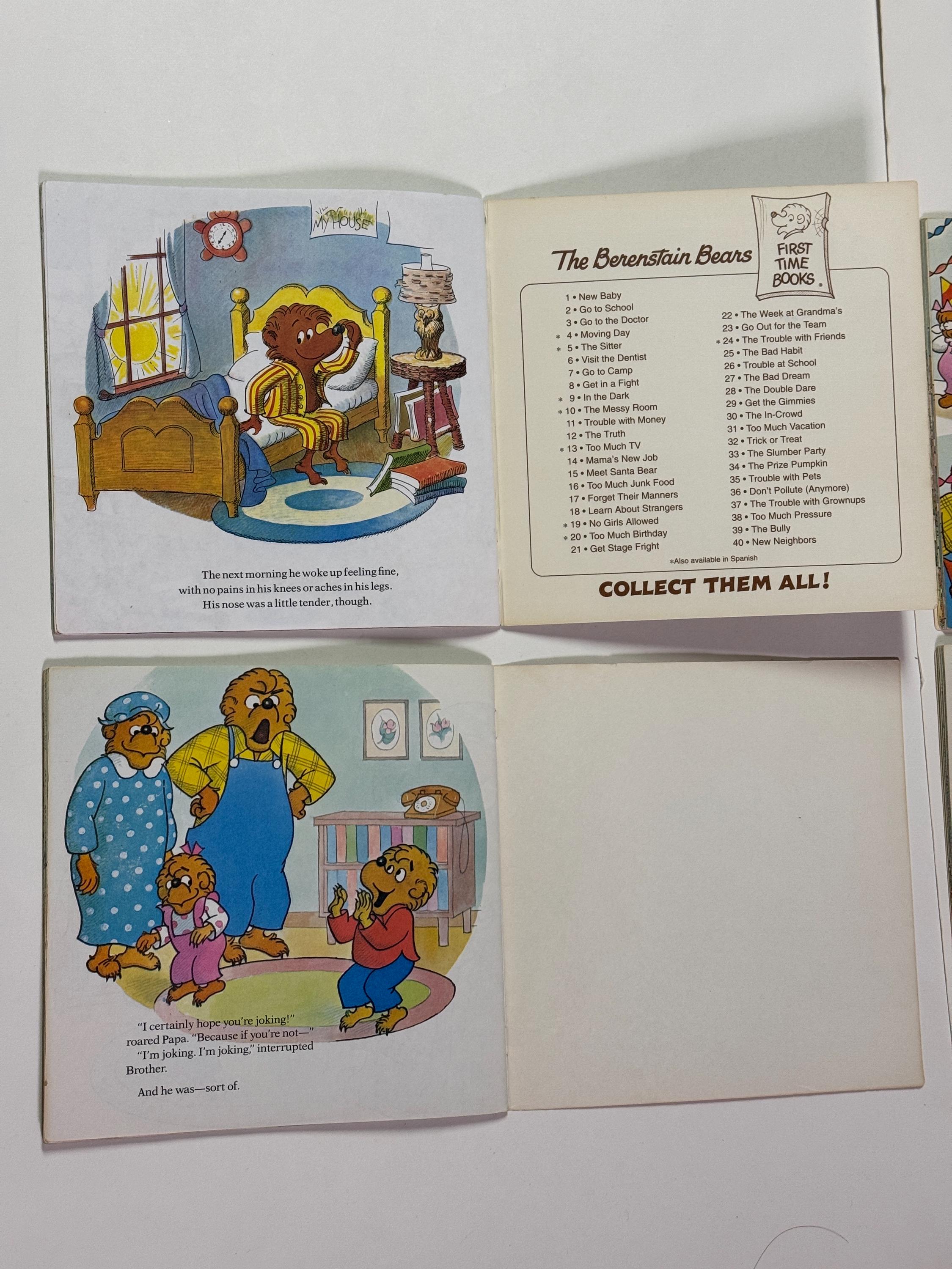 1980s Four Berenstain Bear's First Time Books - Bad Habit, in the Dark ...