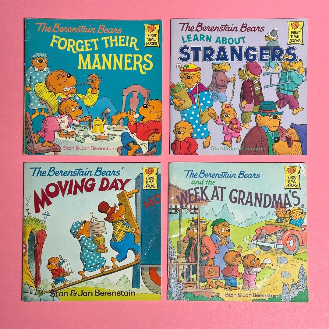 1980s Four Berenstain Bear's First Time Books - Forget Their Manners ...