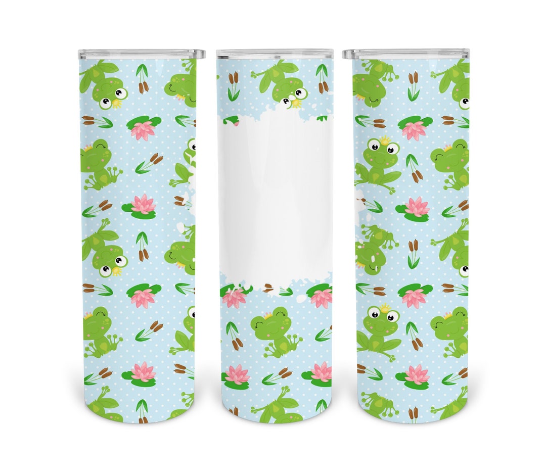 Frog Bleach Seamless Tapered Straight 20 Oz Skinny Tumbler - Etsy
