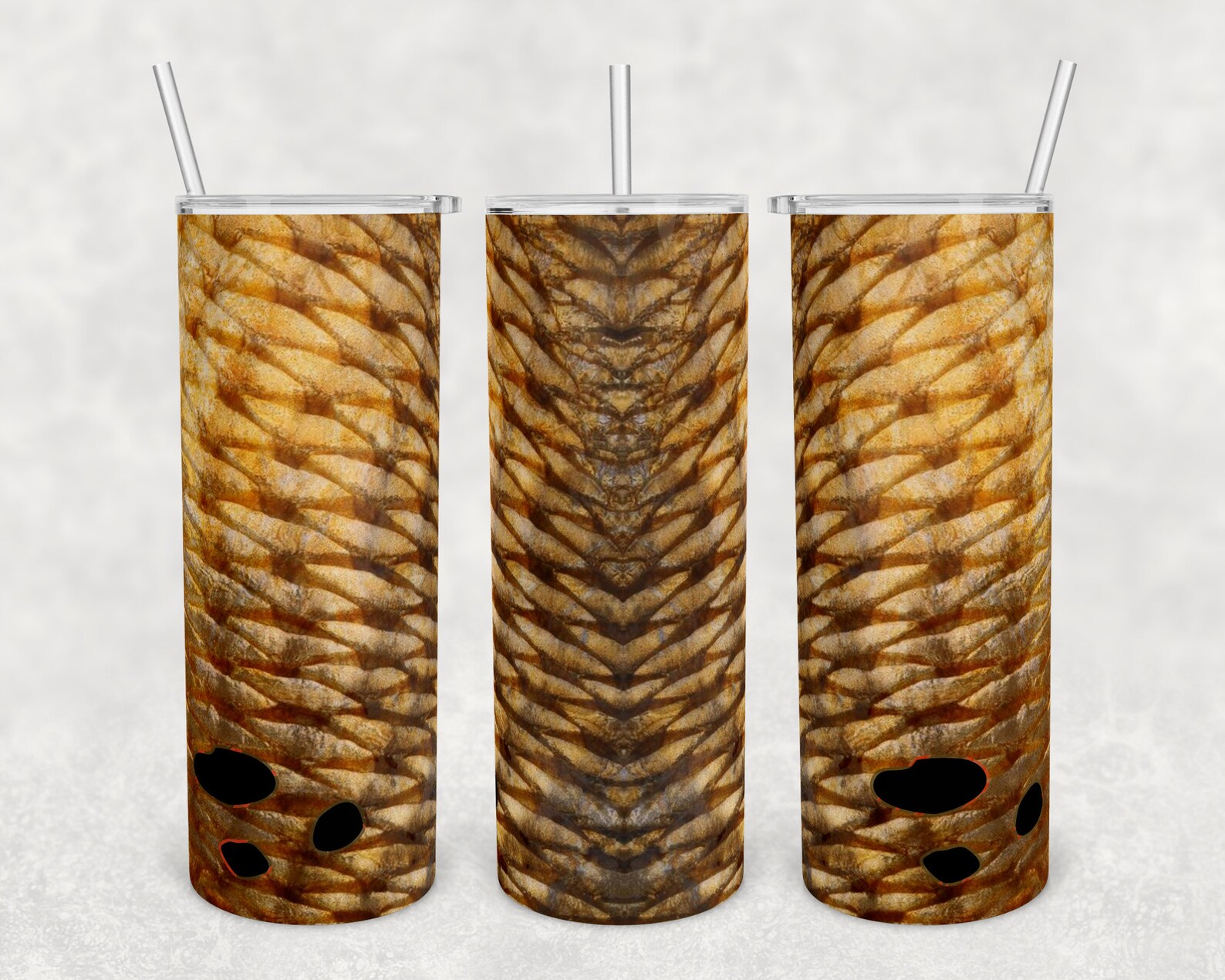 Redfish Skin Tapered Straight 20oz Skinny Tumbler Digital - Etsy