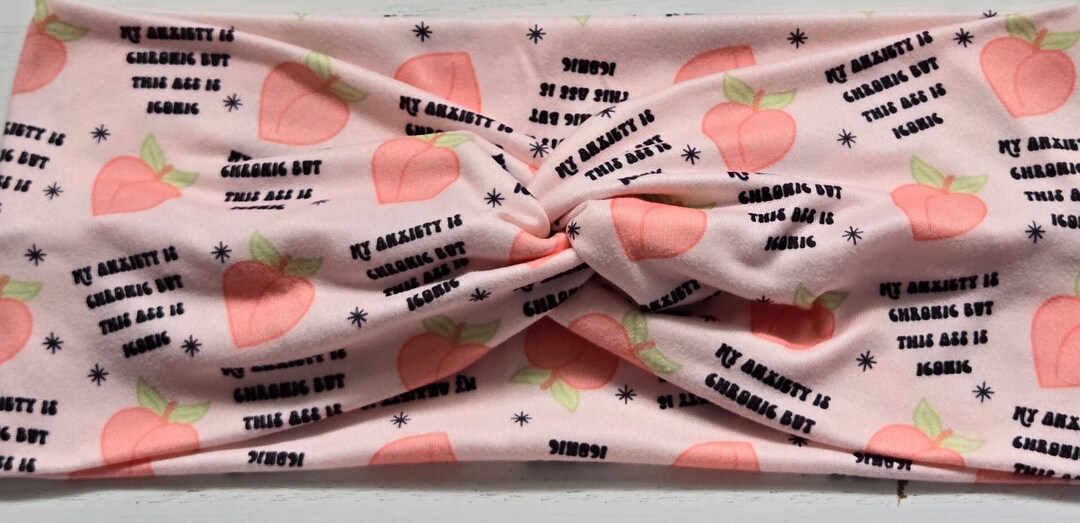 Iconic Peach Twisted Headband - Etsy