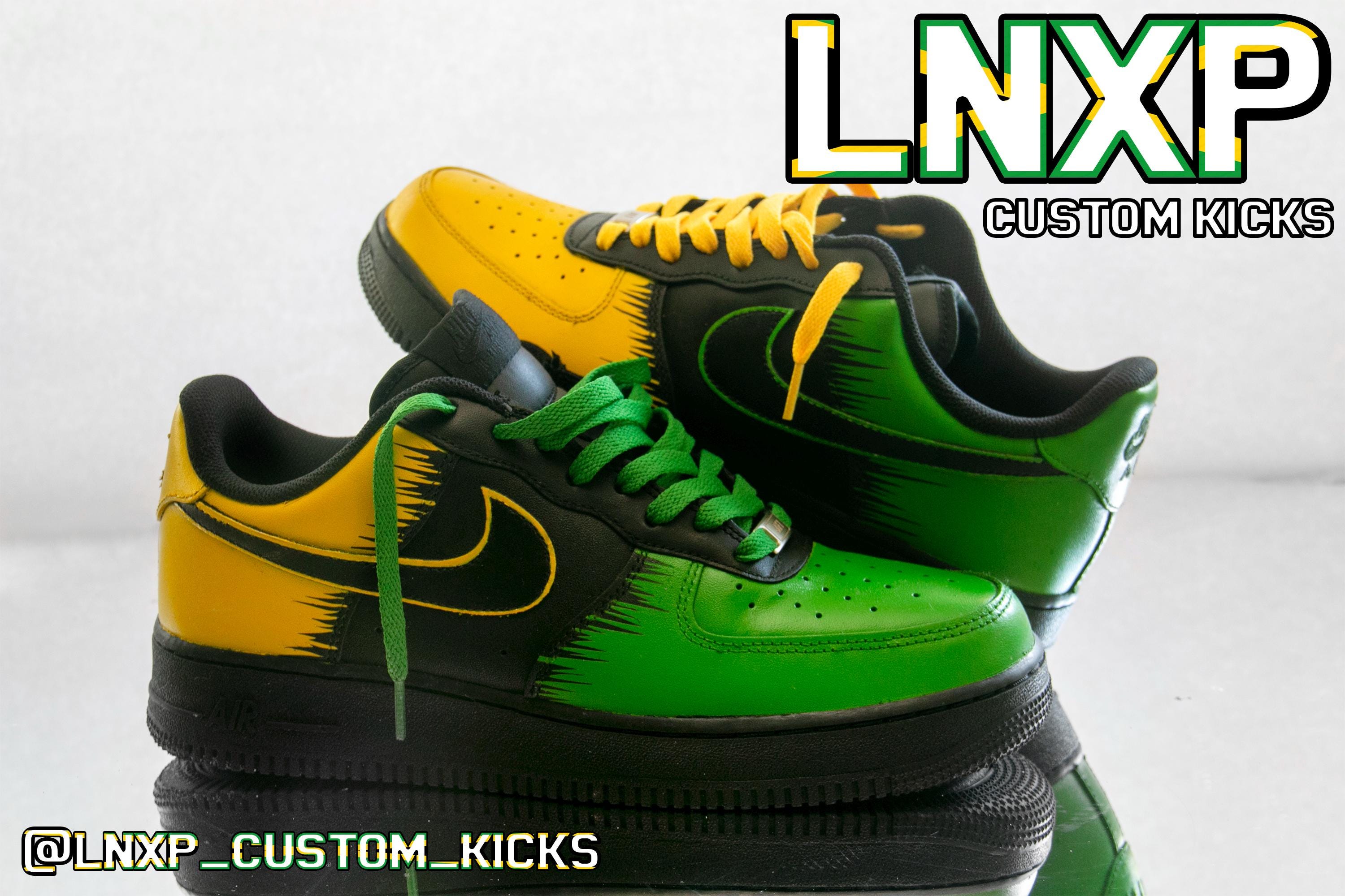 Custom Jamaica Air Force Ones (AF1) - Etsy