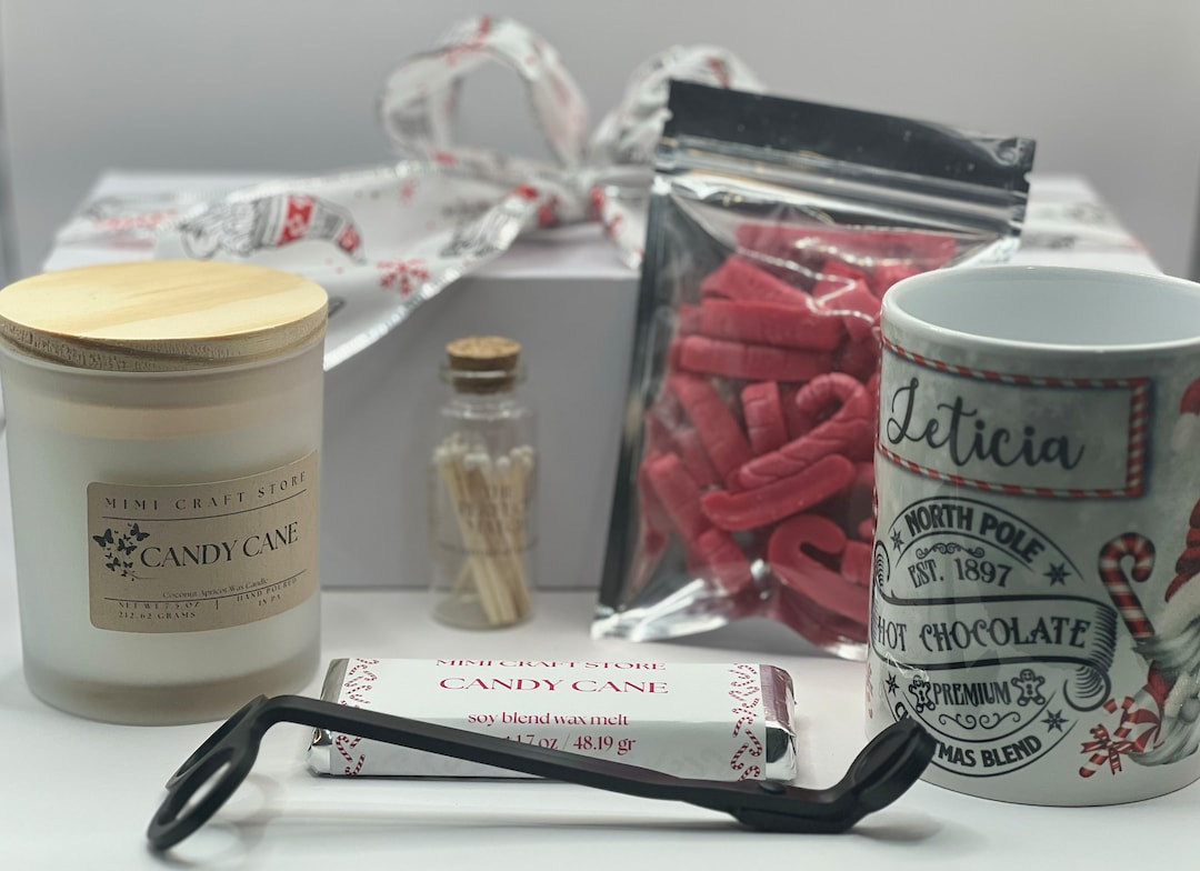 Candle Box Set Holiday Candle Gift Set Soy Candle Gift - Etsy