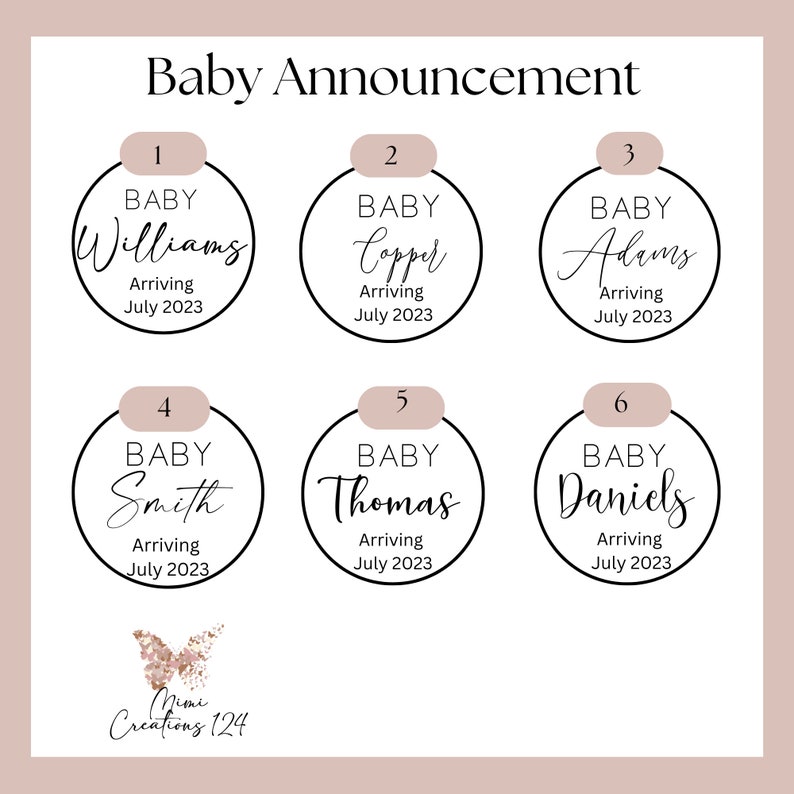 Acrylic Baby Milestone Disc Baby Monthly Milestone Cards - Etsy