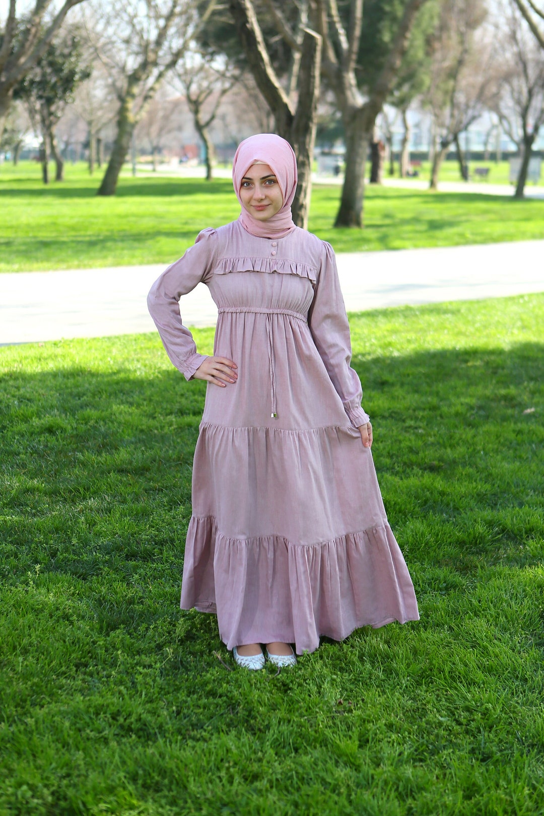 Muslim Girl Dress, Kids Abaya Child Hijab Muslim Kids Clothes Girls Eid ...