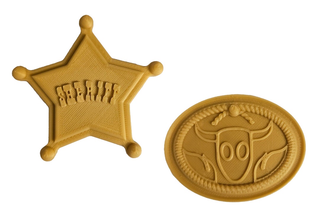 Toy Story Woody Sheriff's Badge and Belt Buckle Cosplay Cake Decoration ...