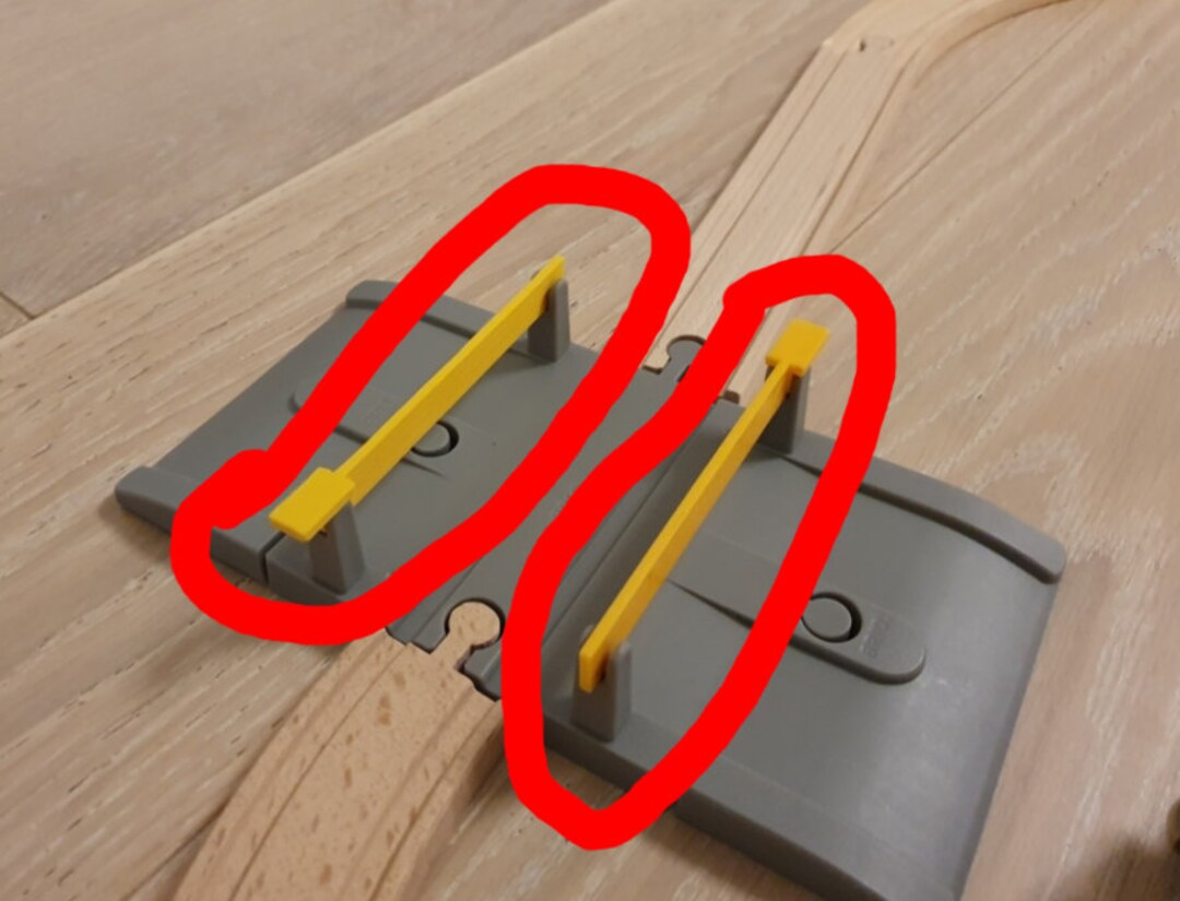2X Train Level Crossing Barriers for Wooden Brio Thomas Ikea Etc ...
