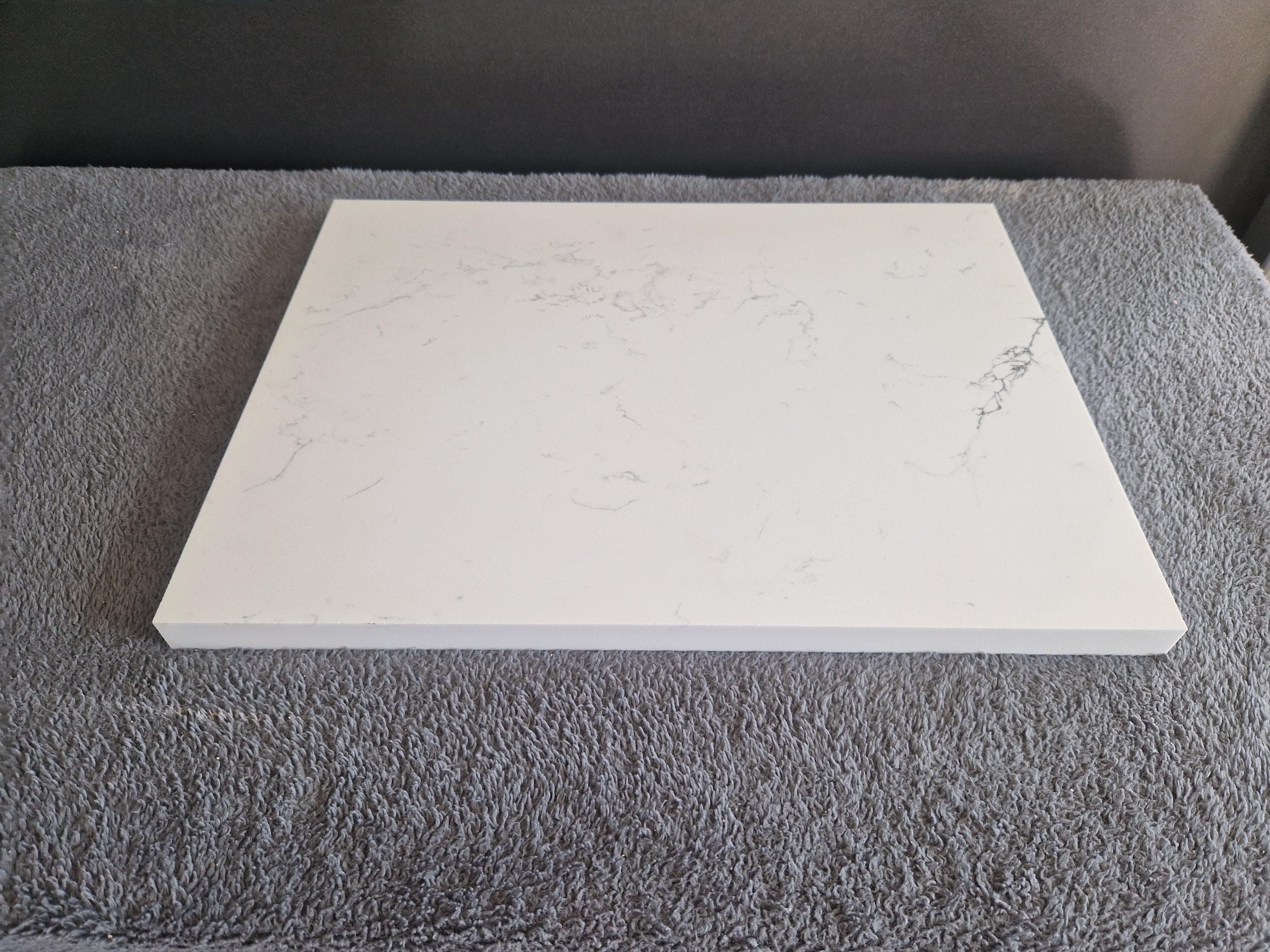 20mm Marble Effect White Quartz Stone Chopping Board, Stone Board, New ...
