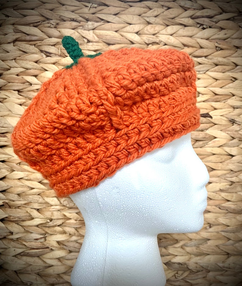 Pumpkin Beret Hat - Kids and Youth - Etsy