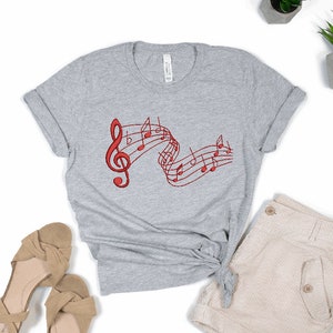 Treble Clef With Notes Embroidery Design - Etsy