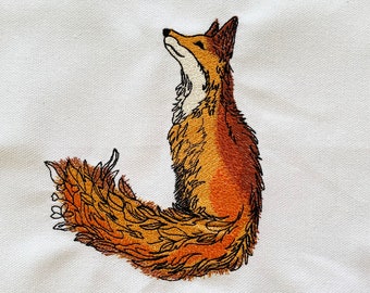 Fox Embroidery - Etsy
