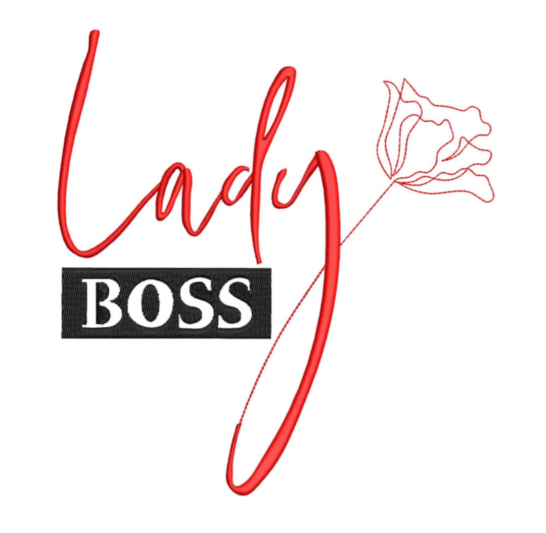 Girl Boss, Lady Boss Sign Machine Embroidery Design - Etsy