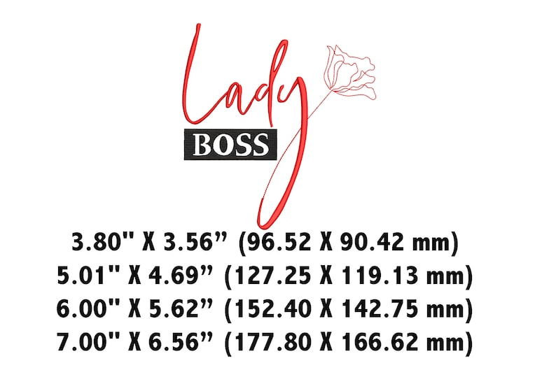 Girl Boss Lady Boss Sign Machine Embroidery Design - Etsy