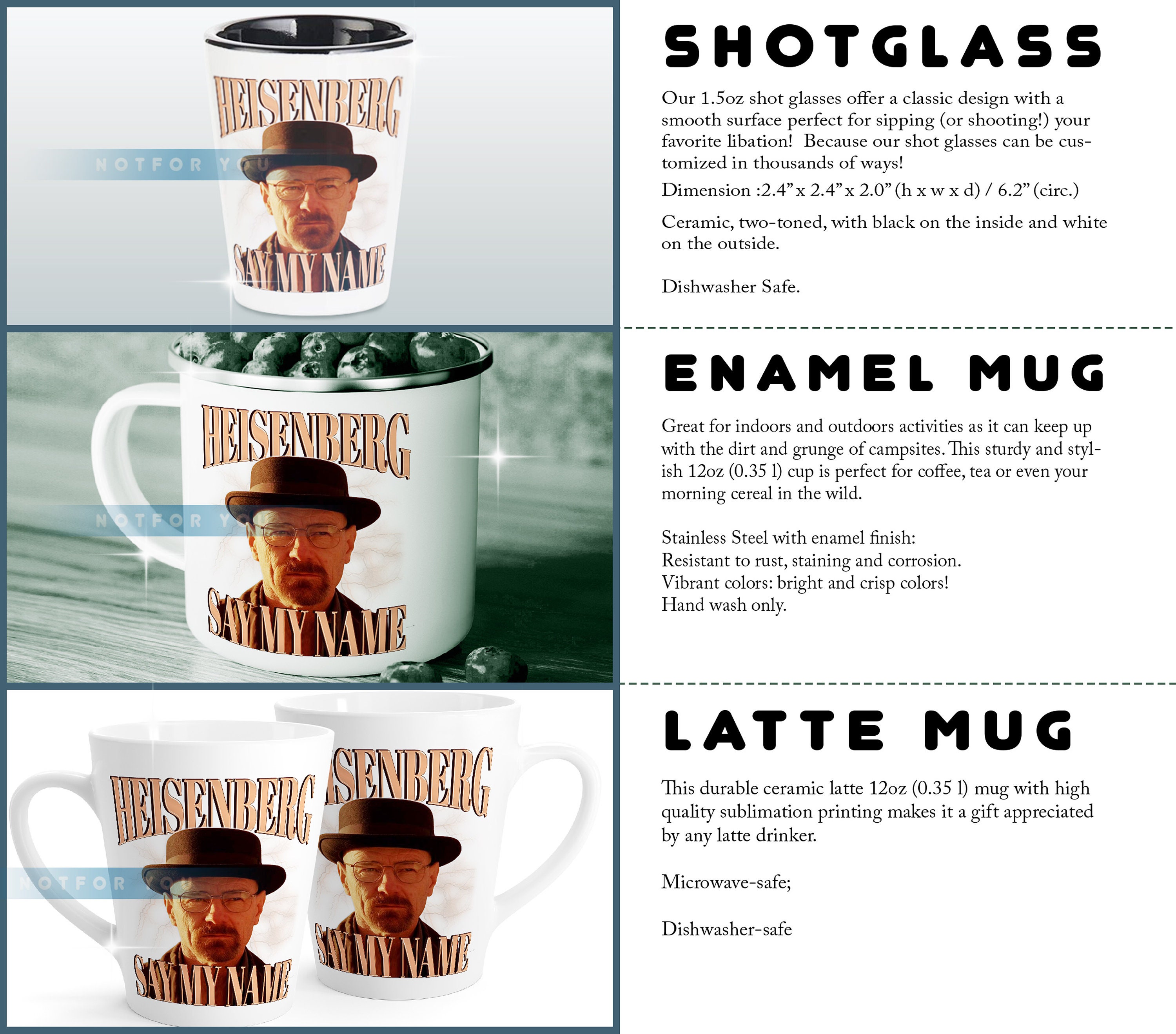 Walter White Breaking Bad Mug, Heisenberg Mug, Walter White Jesse Mug ...