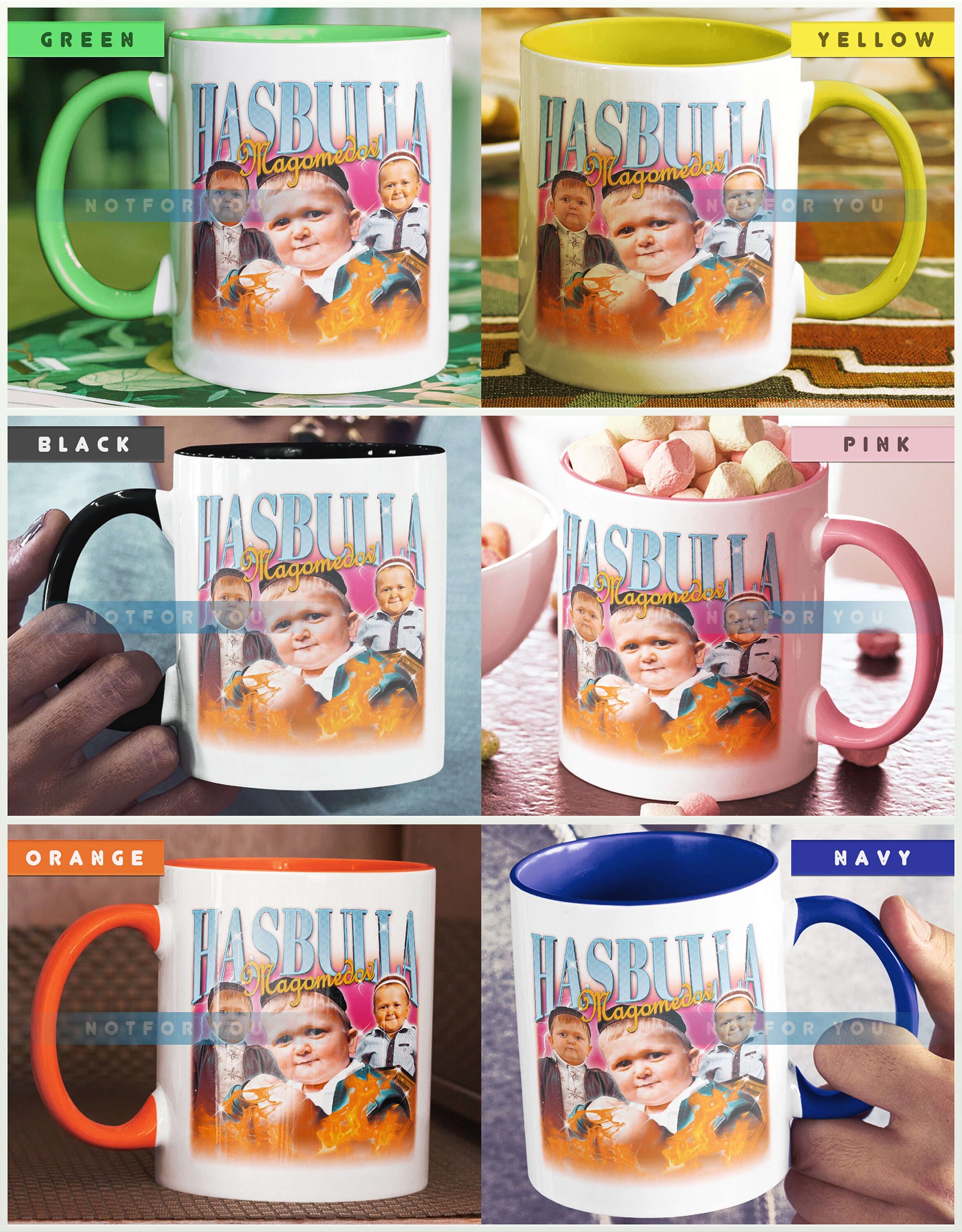 KING HASBULLA Magomedov Mini Khabib Coffee Mug Hasbulla - Etsy