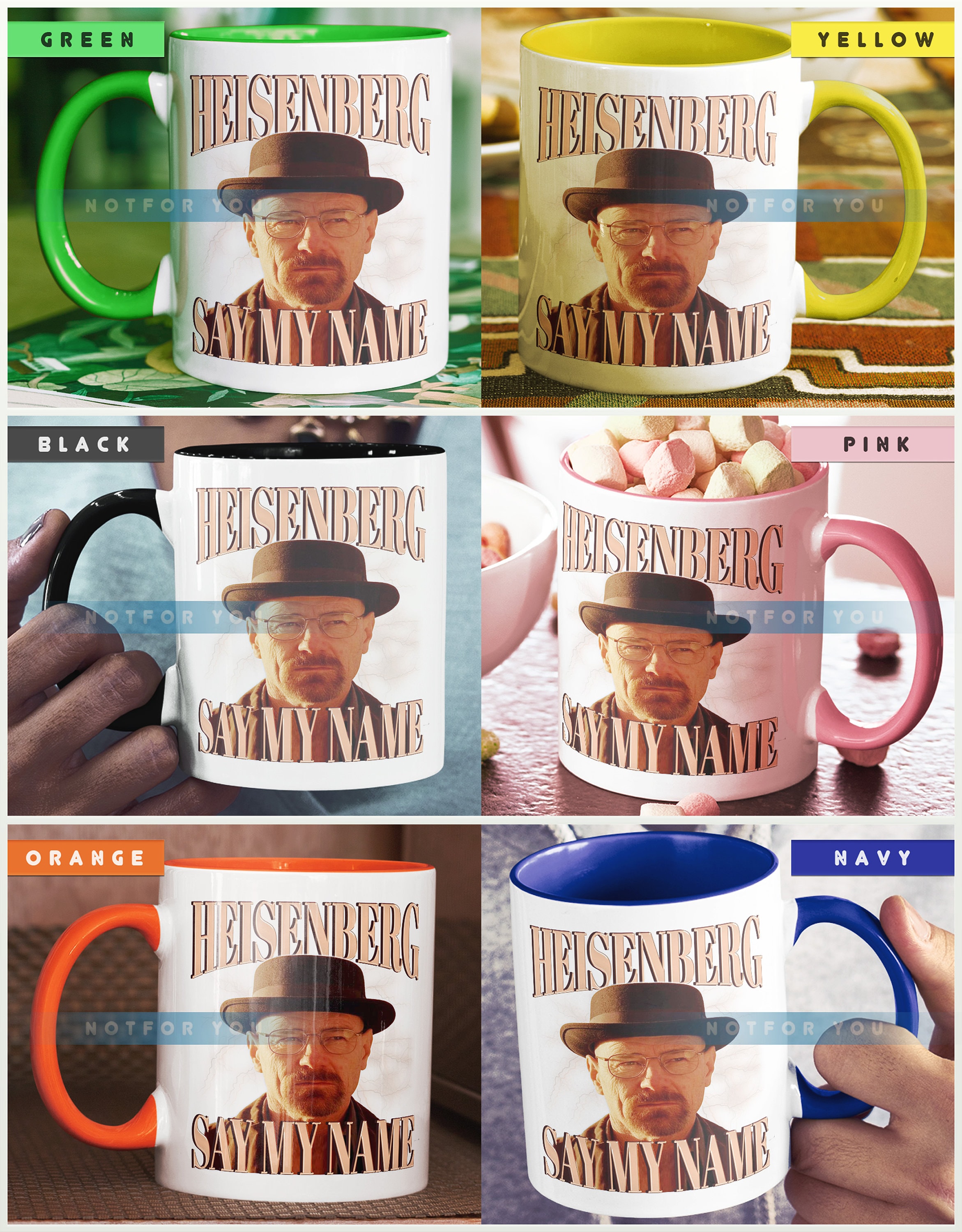Walter White Breaking Bad Mug, Heisenberg Mug, Walter White Jesse Mug ...
