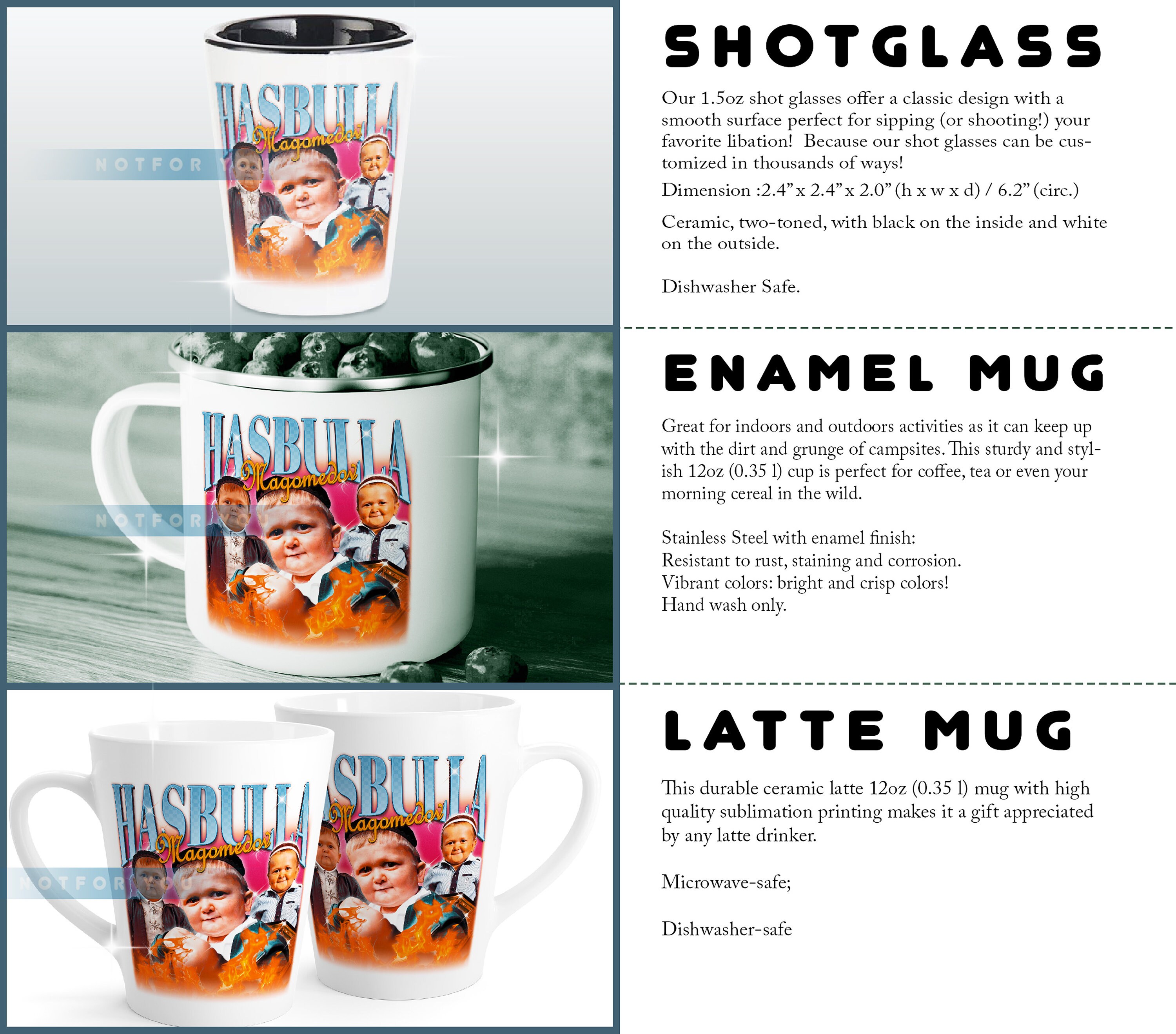KING HASBULLA Magomedov Mini Khabib Coffee Mug Hasbulla - Etsy
