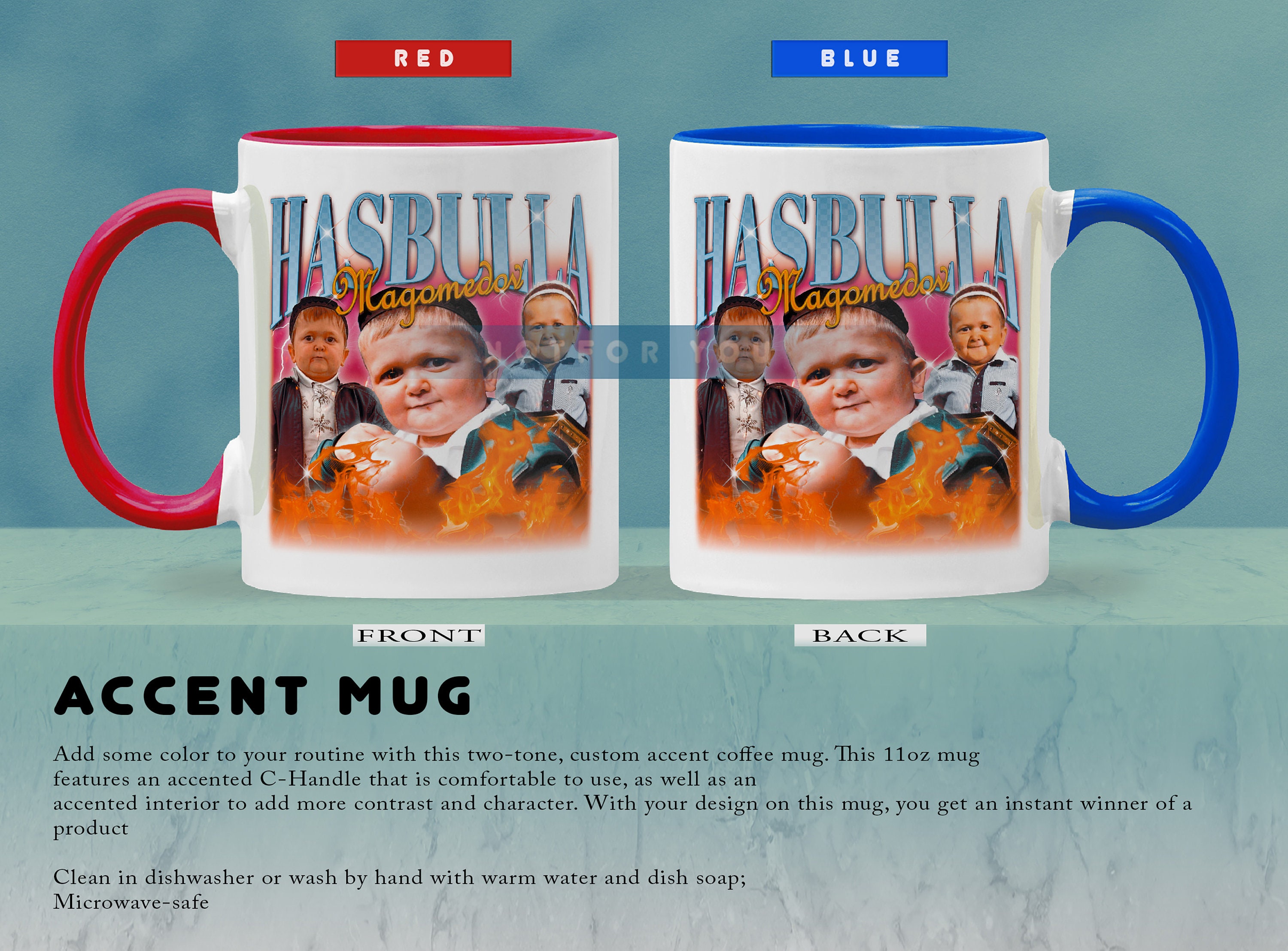 KING HASBULLA Magomedov Mini Khabib Coffee Mug Hasbulla - Etsy