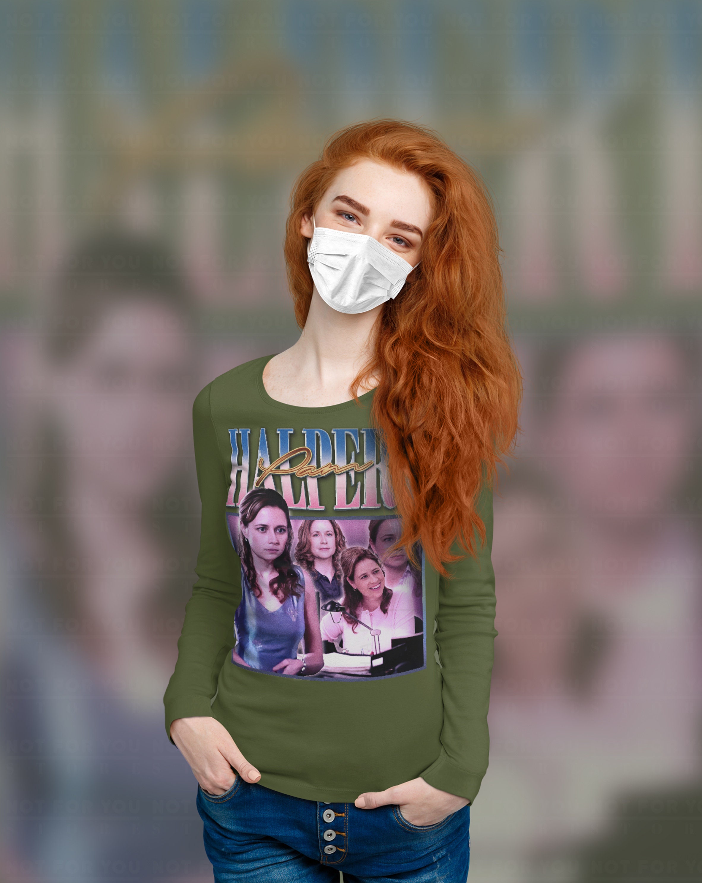 Pam Halpert The Office Tv Series Shirt, Pam Beesly, Actress Jenna ...