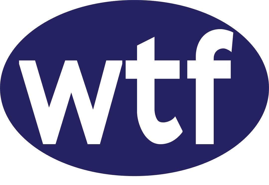 Classy WTF Bumper Sticker - Etsy