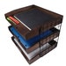 Wooden Inbox Tray Desk Organizer, 3-tier Letter Trays, Stacking File ...