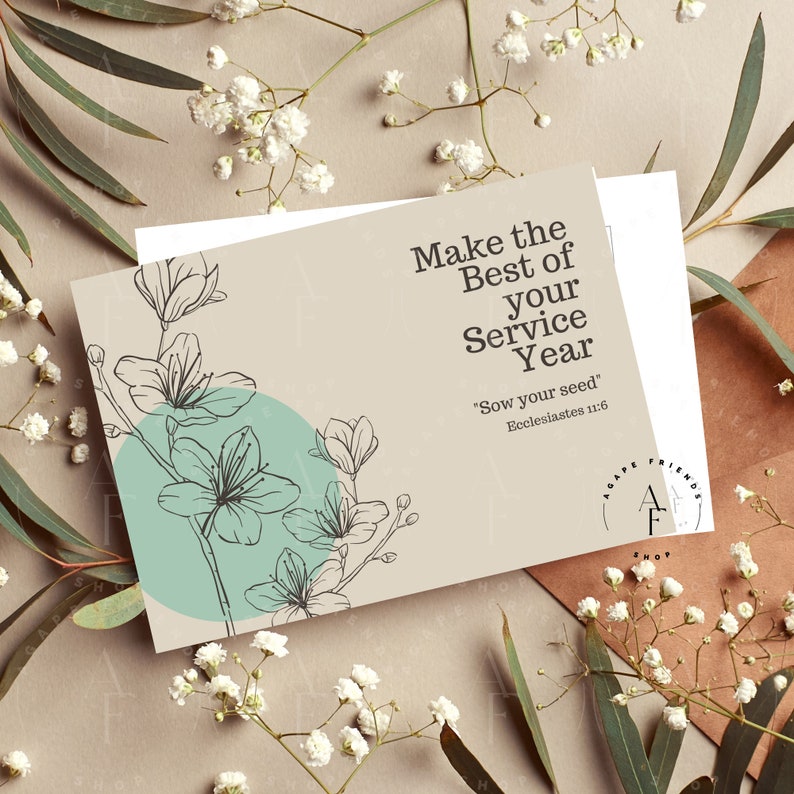 New Service Year Postcard I 2022-2023 DIGITAL DOWNLOAD Jw - Etsy