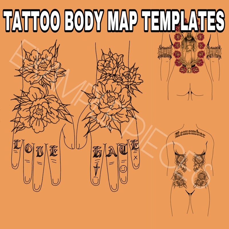 Tattooed Body - Etsy