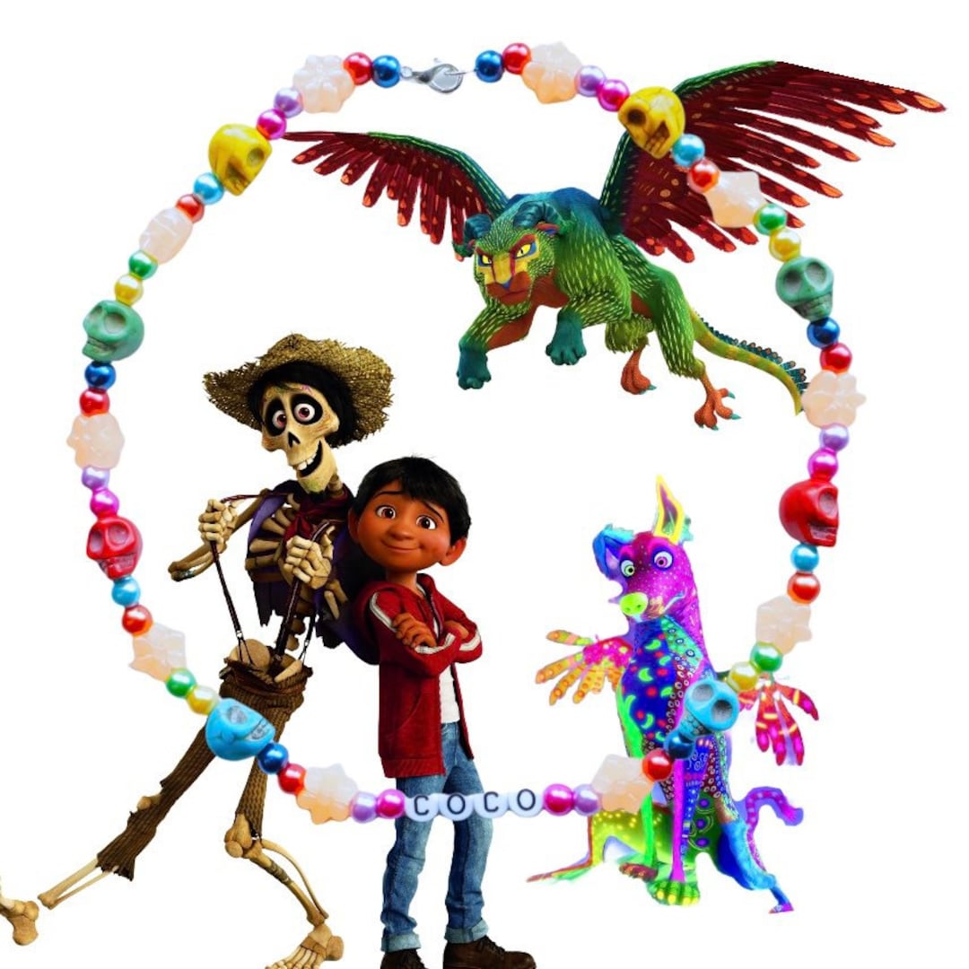 Disney Coco Inspired Beaded Pearl Necklace - Etsy